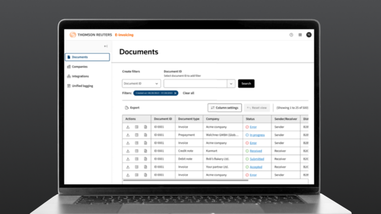 Book my demo - ONESOURCE e-Invoicing | Africa | Thomson Reuters